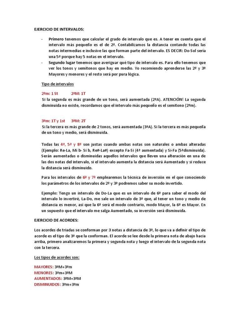 Teoria Musical Para 3 A Pdf Acorde Música Intervalo Música