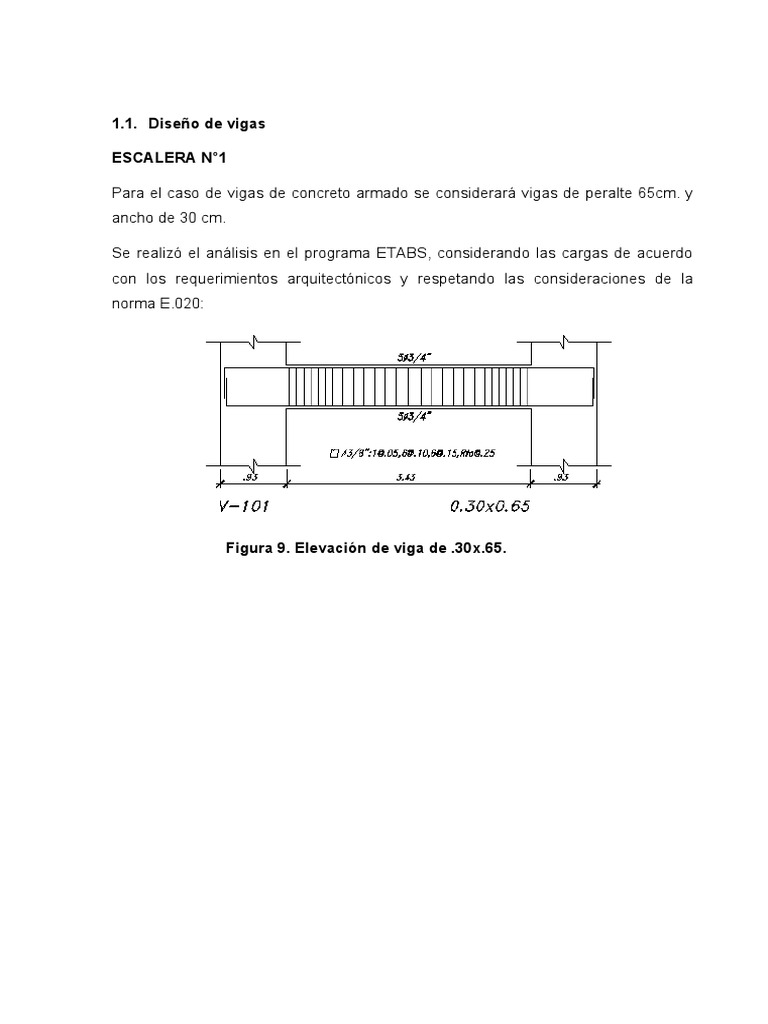 Escalera - Diseño de Vigas | PDF | Viga (Estructura) | Mecánica