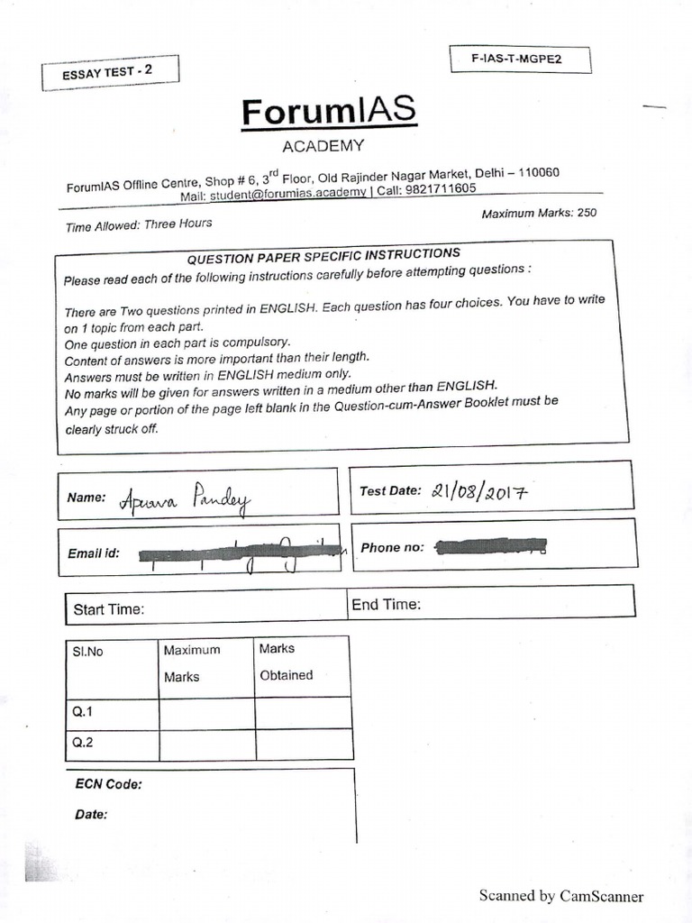 Apoorva Pandey Essay 175 | PDF