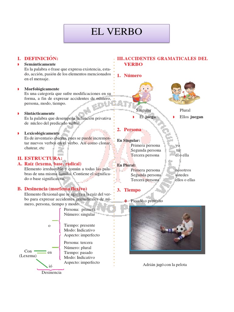 El Verbo | PDF | Verbo | Numero Gramatical
