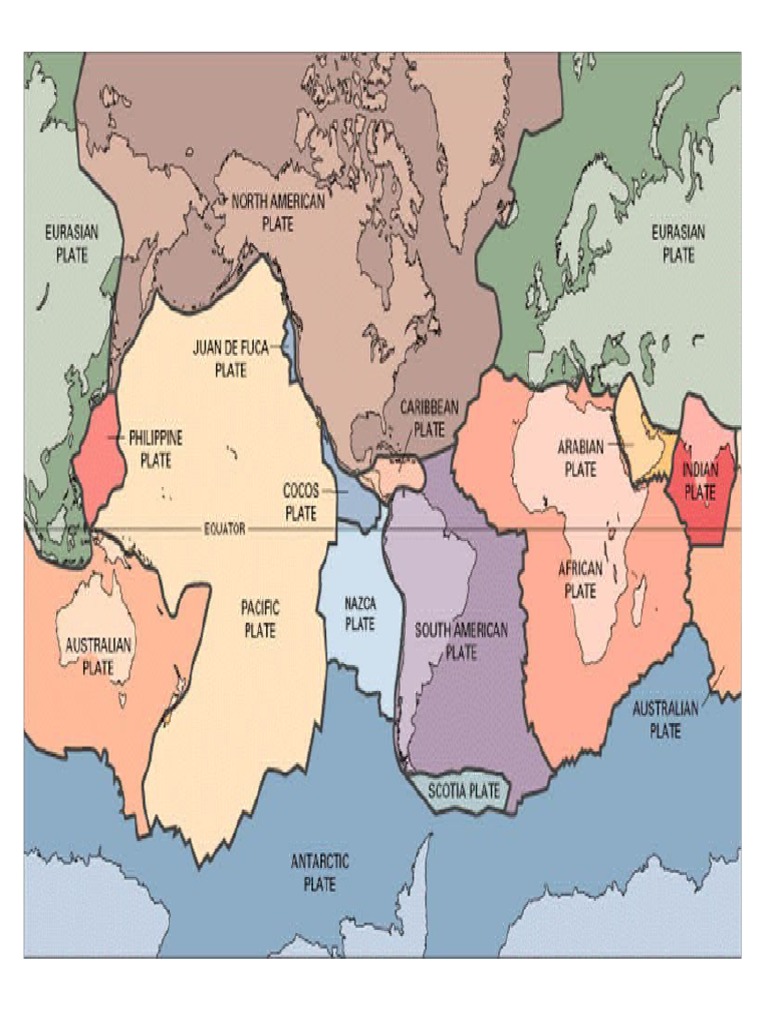 Plate Tectonic Map | PDF