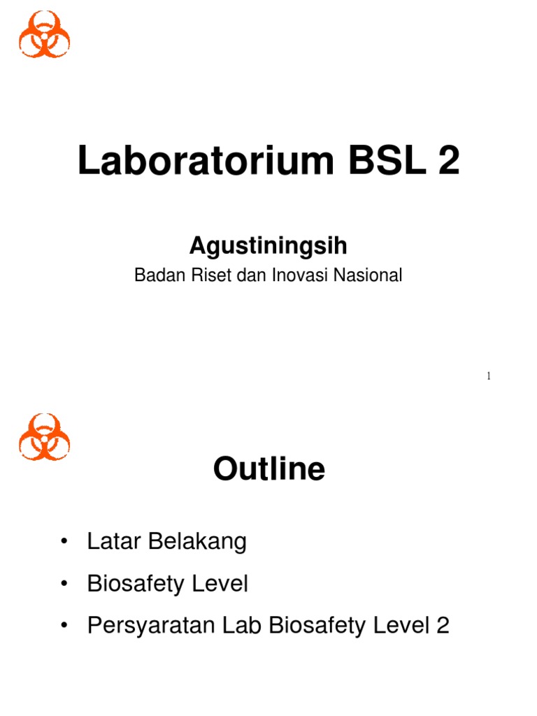 BSL 2 | PDF | Personal Protective Equipment | Biology