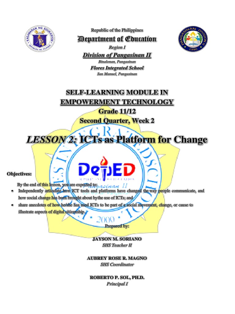 Week 2 Emtech | PDF | Information And Communications Technology | Information