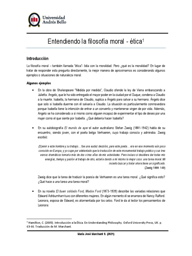1 UI S1 Hamilton, C. (2005) - Introducción A La Ética. en Understanding ...