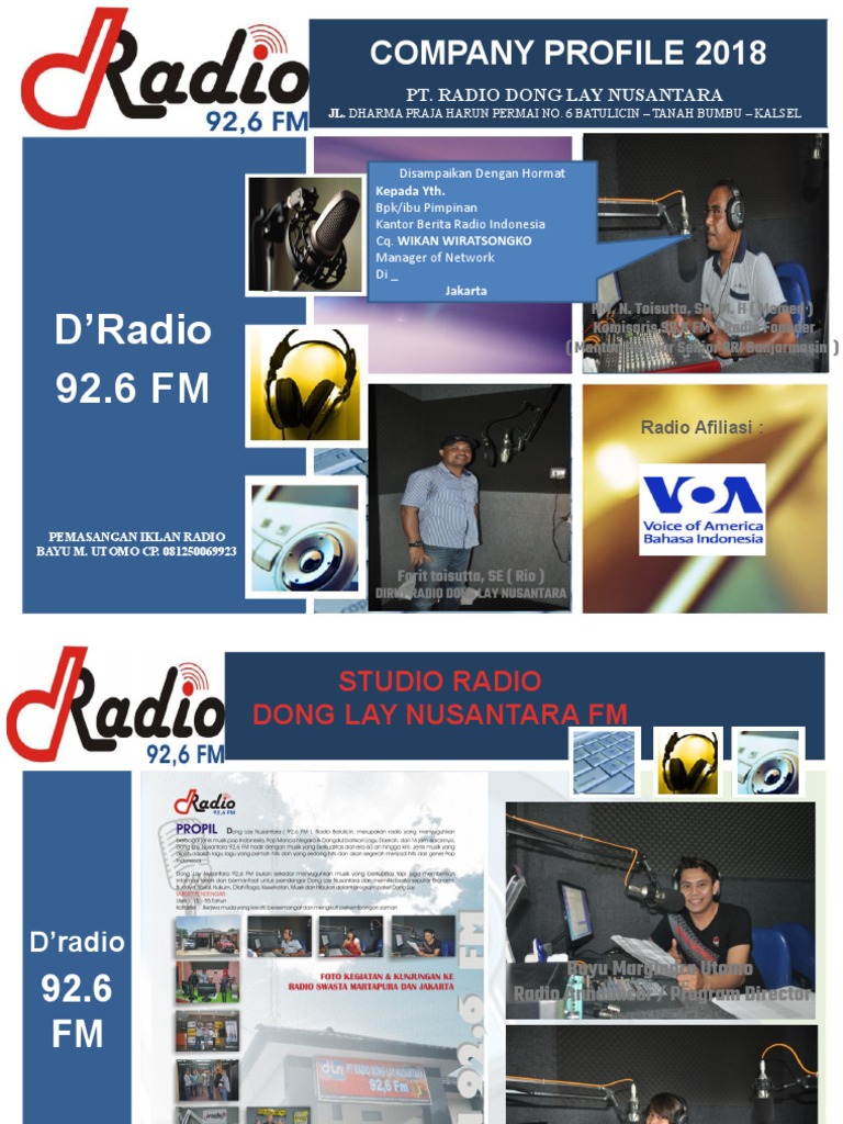 Profil Radio Dong Lay Nusantara 92.6 FM | PDF