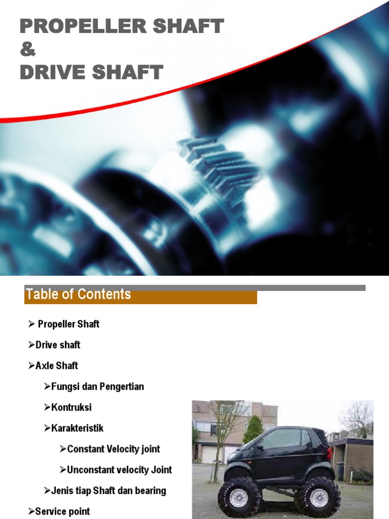 Komponen dan Fungsi Shaft Kendaraan | PDF