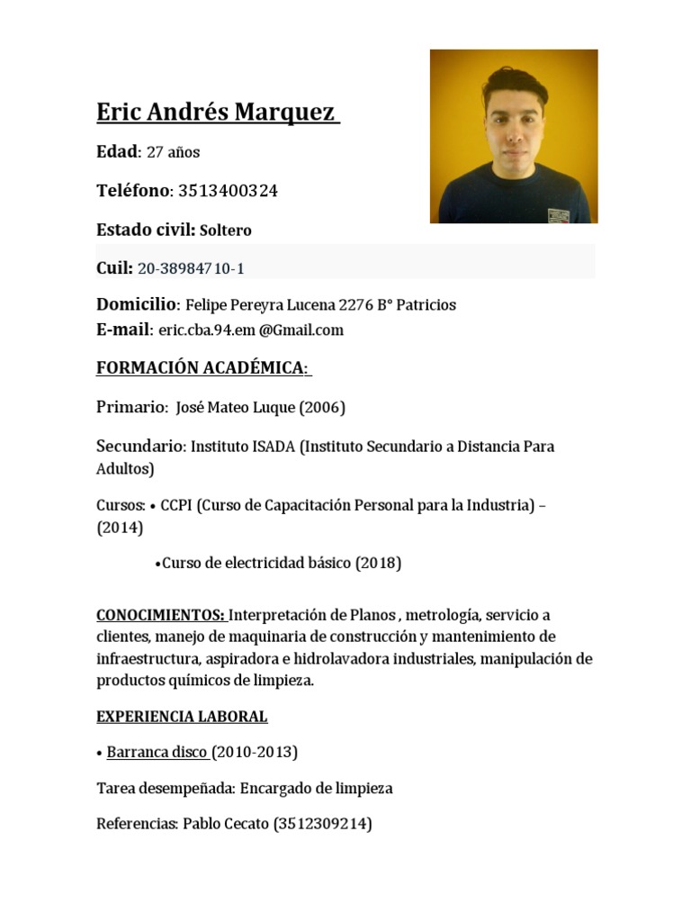 CV Eric 2022 | PDF | Negocios | Arte