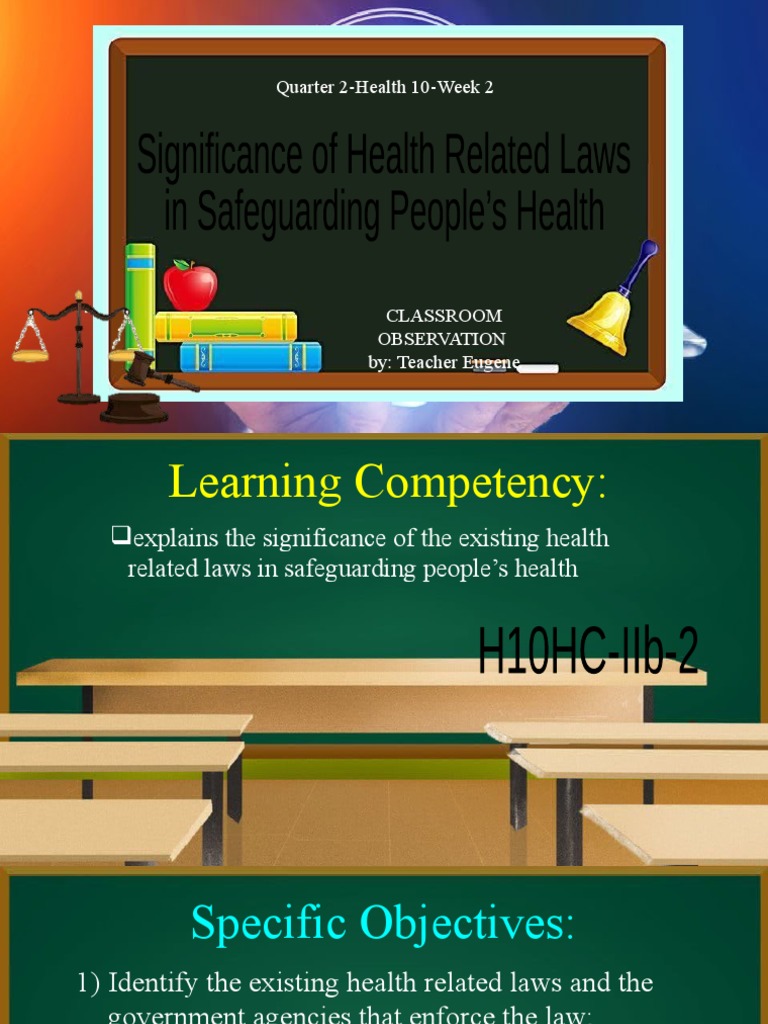 Q2-COT-PPT - HEALTH10 (Significance of Health Related Laws) | Download ...