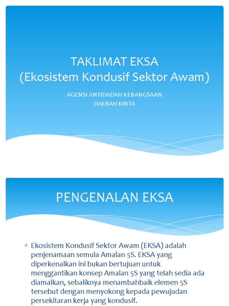 Taklimat Eksa | PDF