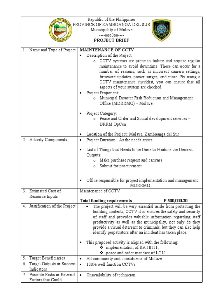 PB Maintenance of CCTV | PDF | Closed Circuit Television | Business