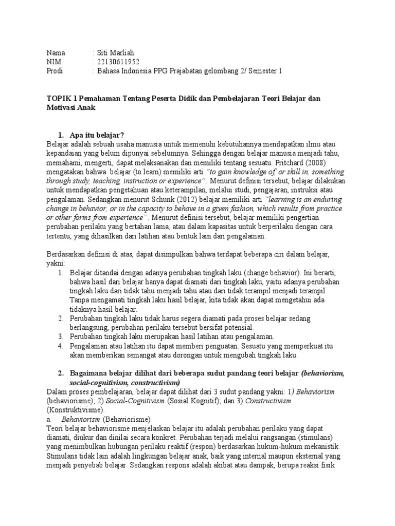 Koneksi Antar Materi | PDF | Karier & Perkembangan | Pengembangan Diri