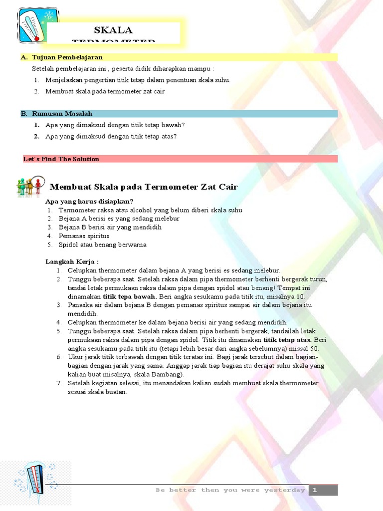 Skala Termometer Zat Cair | PDF