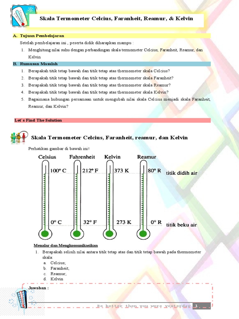 LKPD III Konversi Skala Termometer | PDF