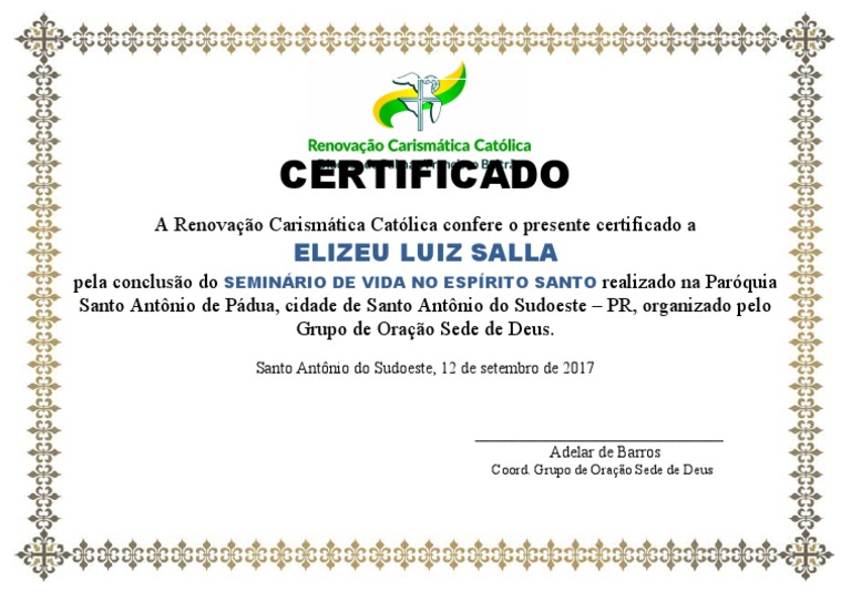 Certificado Sves | PDF