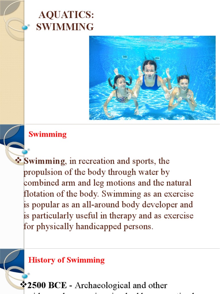 Week 1 History of Swimming | PDF | Swimming | Clinical Medicine