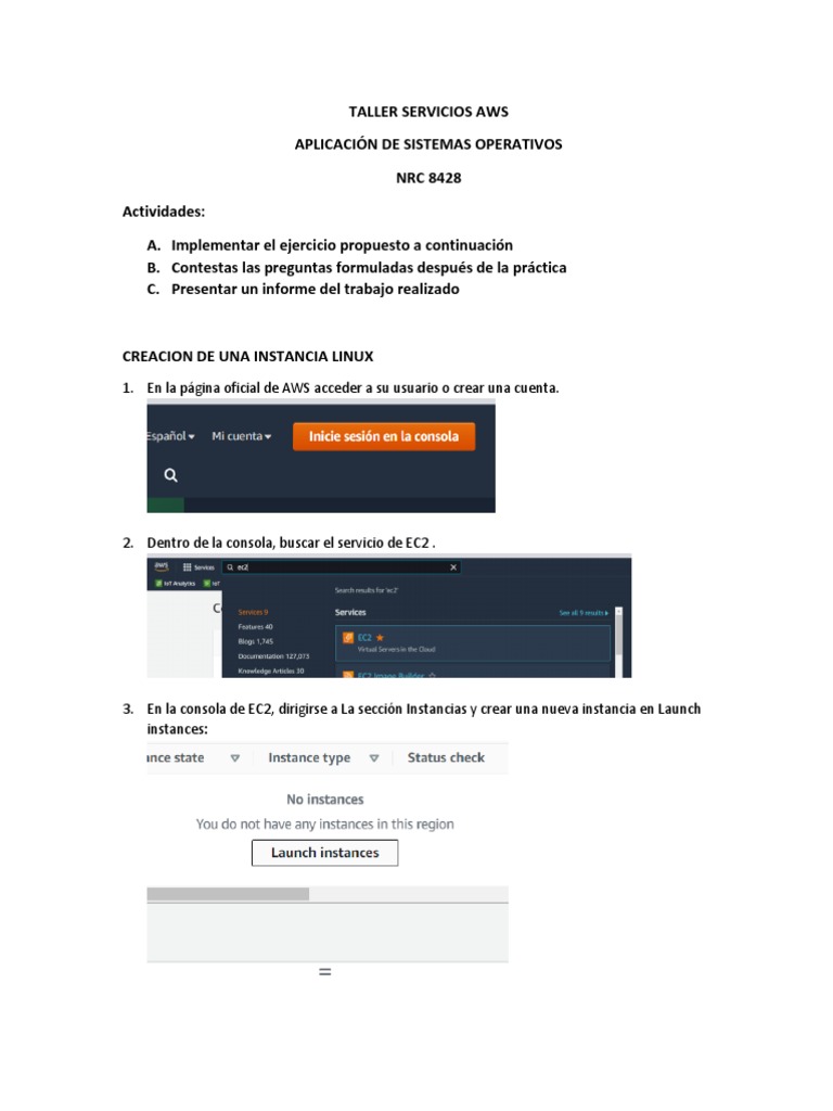 Laboratorio Servicios Aws | PDF | Ingeniería Informática | Edad de información