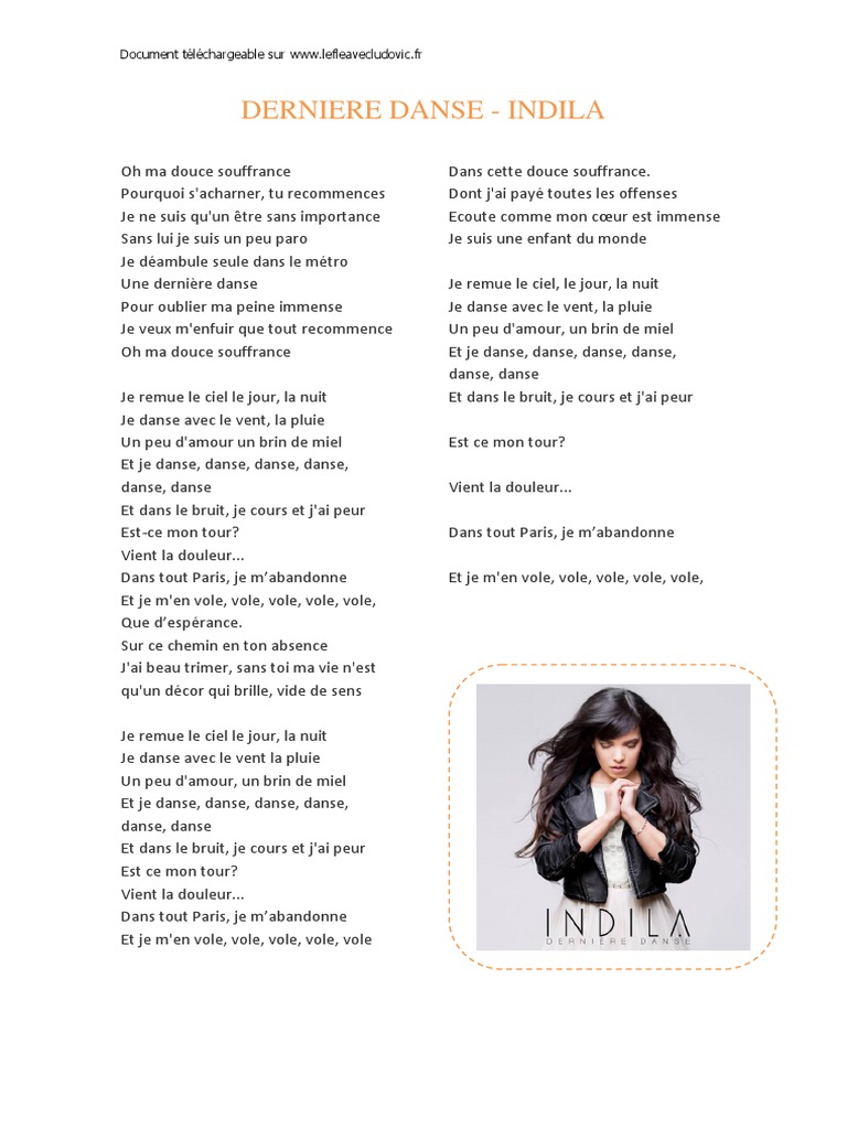 Paroles Indila | PDF