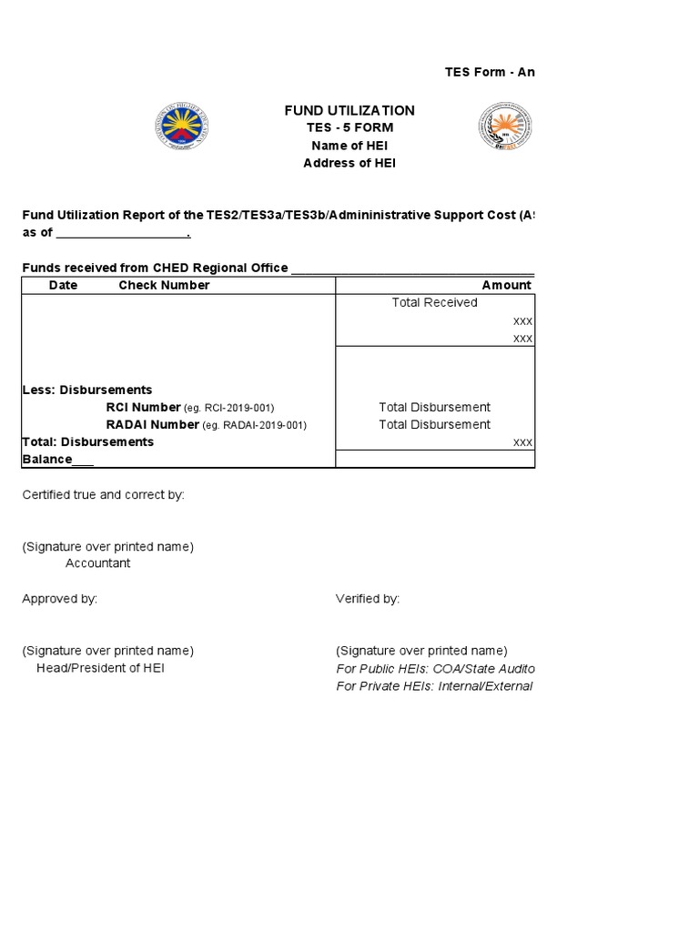 Annex 7 - Fund Utilization Report (FUR)_updated | PDF