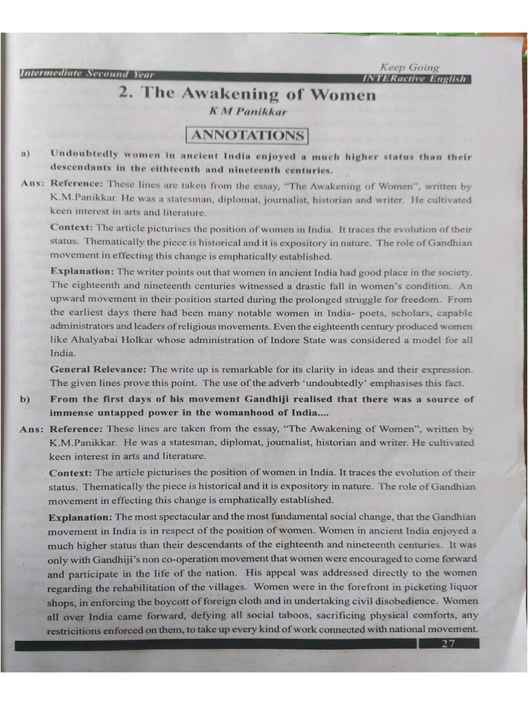 The Awakening of Women | PDF