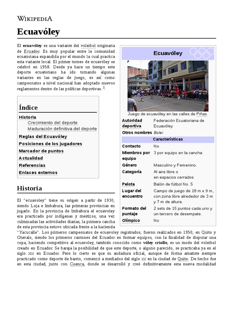 Ecuavóley | PDF | Equipos | Reglas y regulaciones deportivas