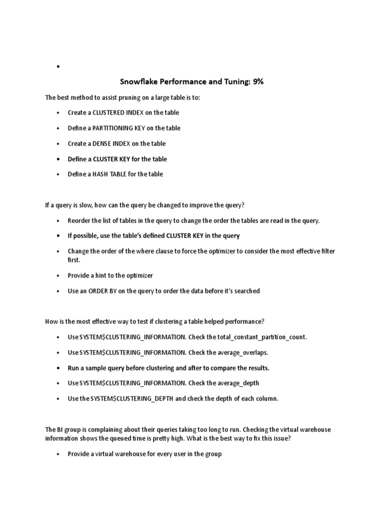 Snowflake Overview 5 | PDF | Cluster Analysis | Database Index