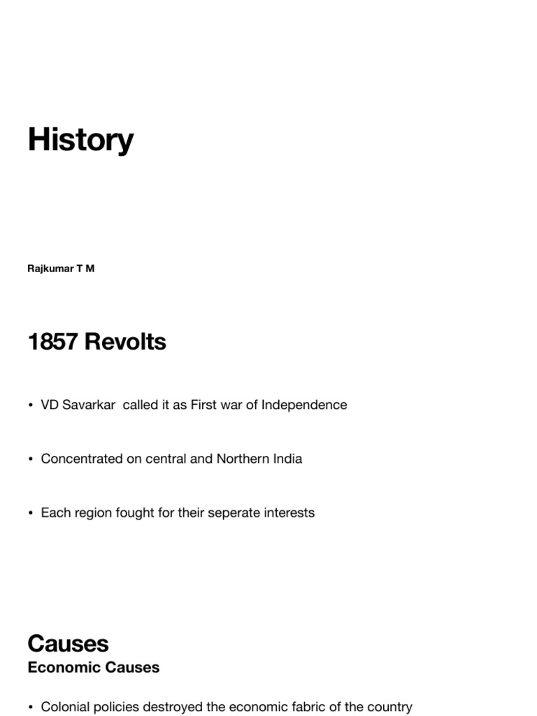 Causes and Impact of the 1857 Revolt | PDF | British Raj | Indian ...