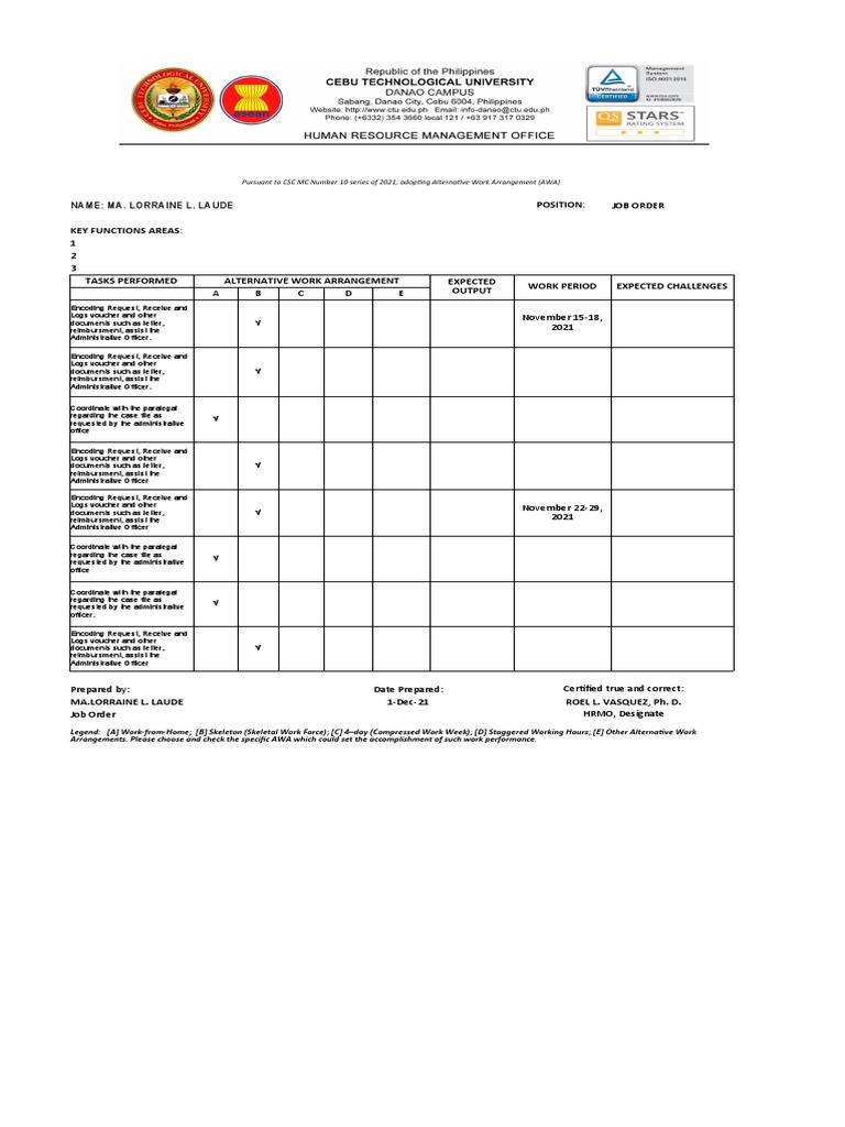 Template IWP Ma. Lorraine Aug. 1-15-2021 | PDF | Computing