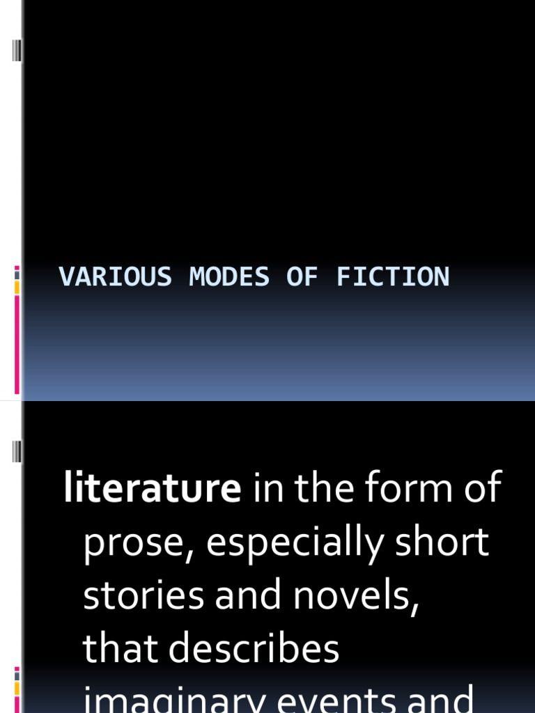 Understanding Narrative Modes in Fiction | PDF