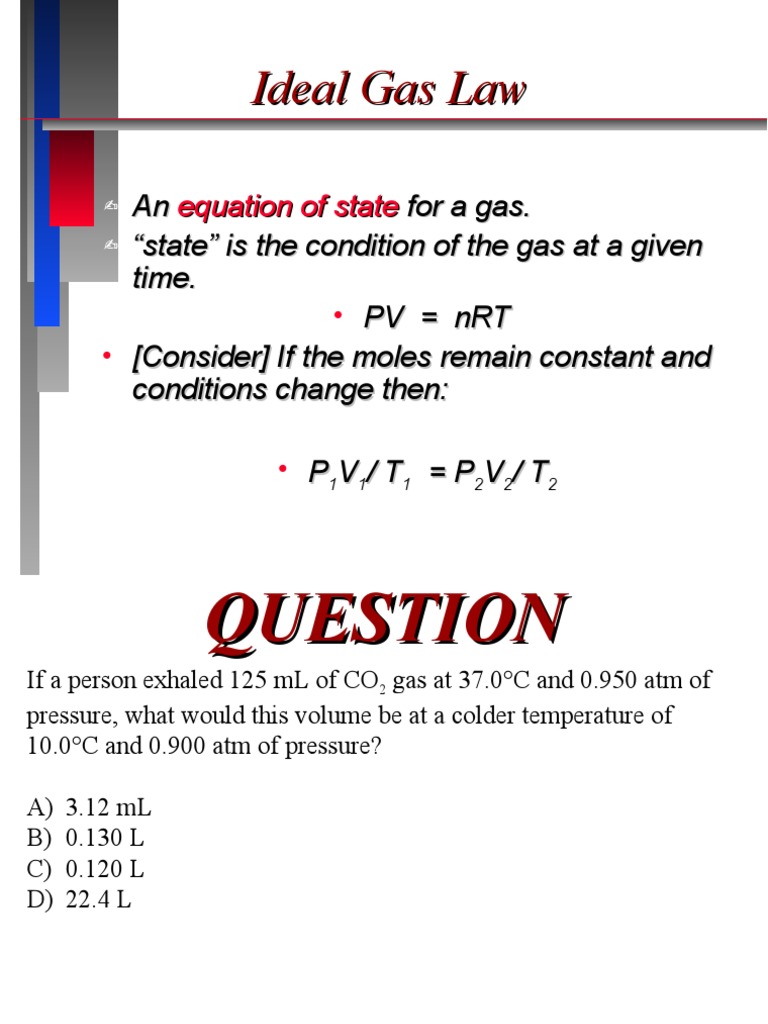 Ideal Gas Law 5684f195af3e6 | PDF | Gases | Mole (Unit)