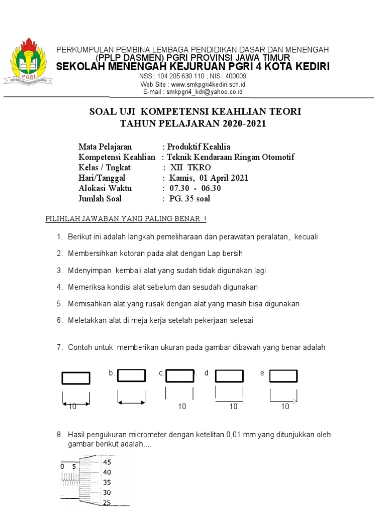 Soal Ukk Teori | PDF