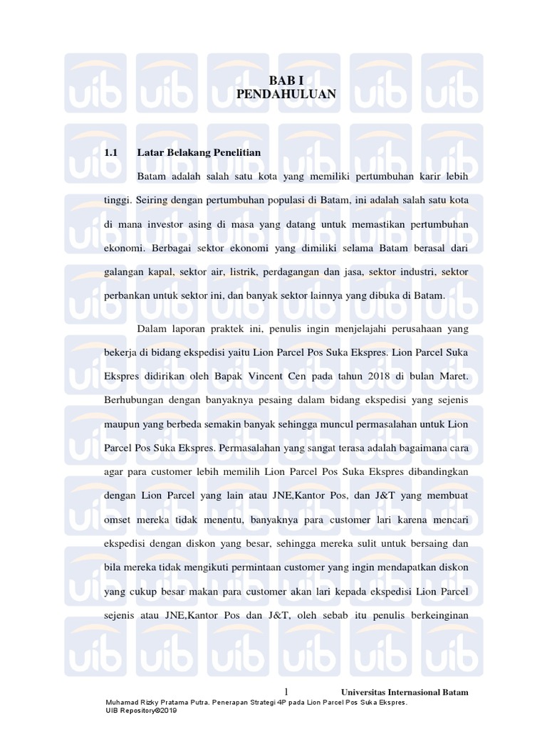 Muhammad Rizky Pratama Putra - Universitas Internasional Batam | PDF ...