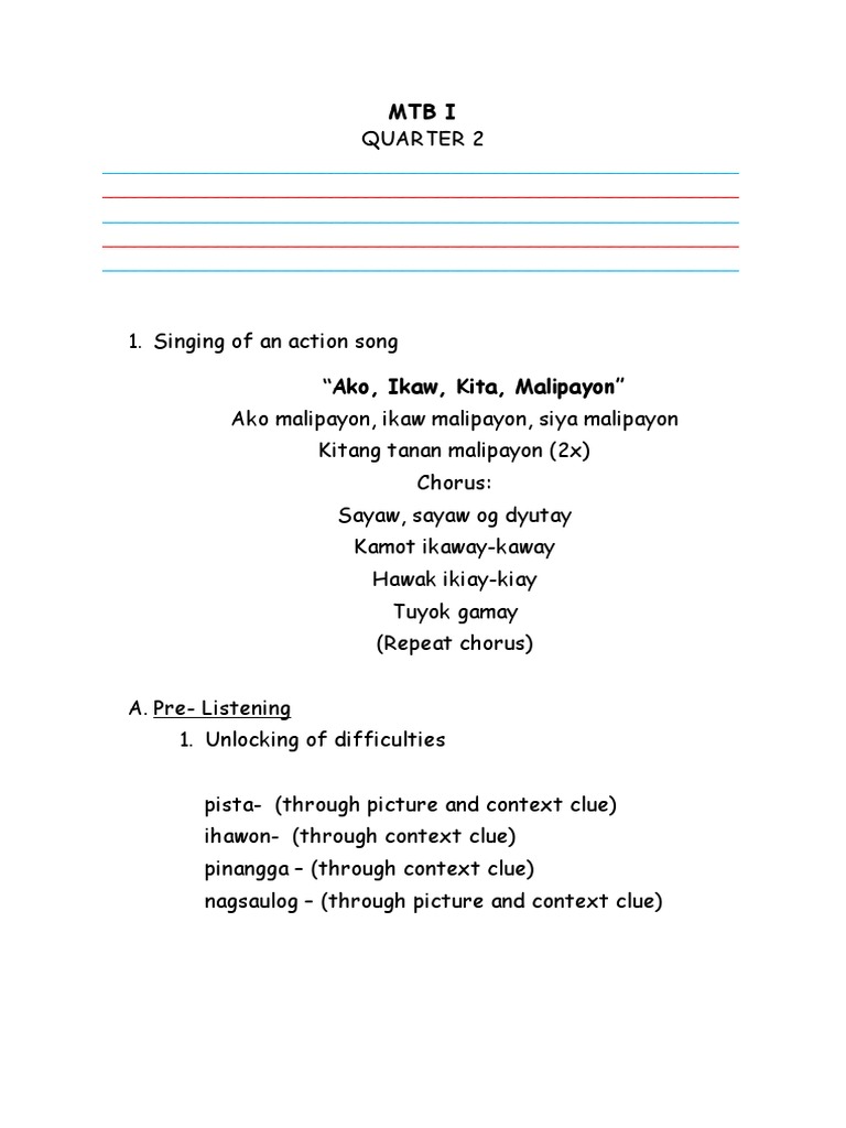 MTB Worksheets | PDF