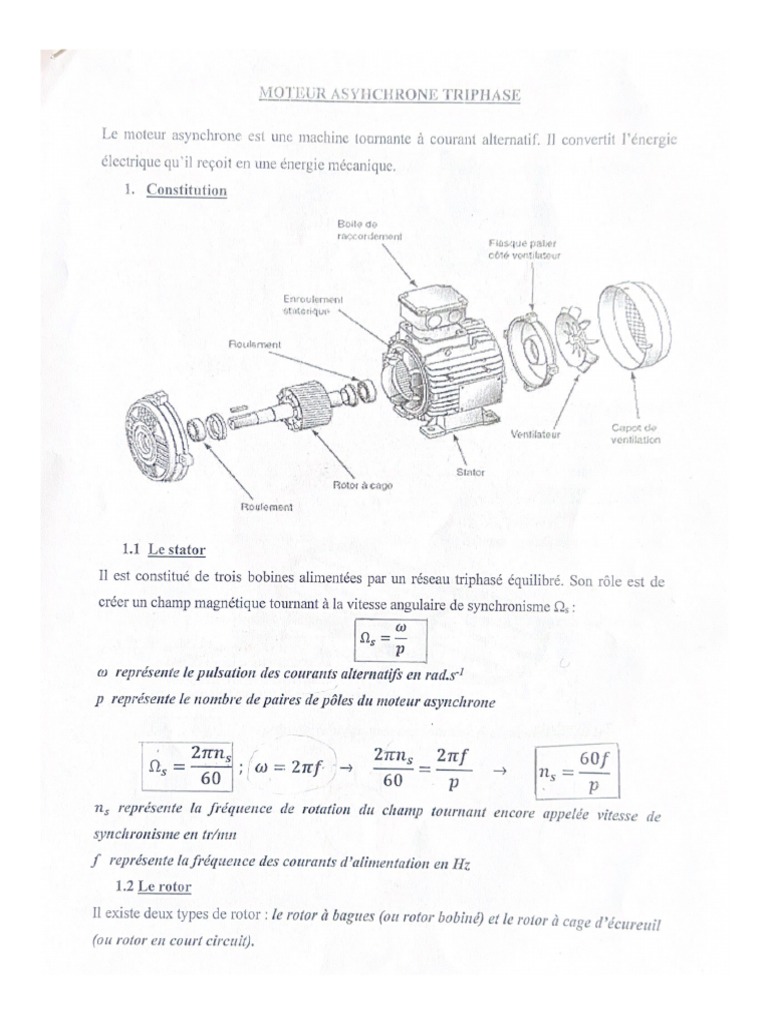 Moteur Asynchrone Triphase | PDF