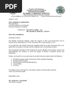 Letter Request To BFP | PDF | Emergency Management | Public Safety