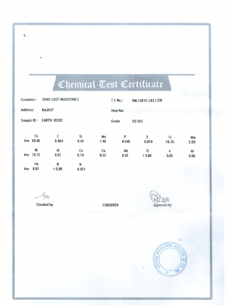Earth Boss Mill Cert SS | PDF