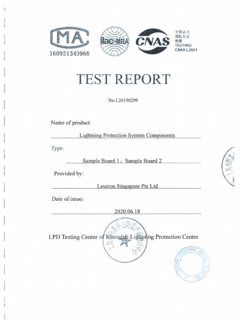 LPS Lytech Test Report | PDF