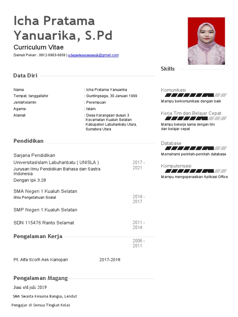 CV Chacha Erika | PDF