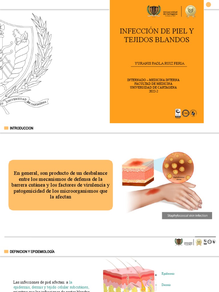 Infeccion de Piel y Tej Blando Yuya | PDF | Staphylococcus Aureus | Microbiología