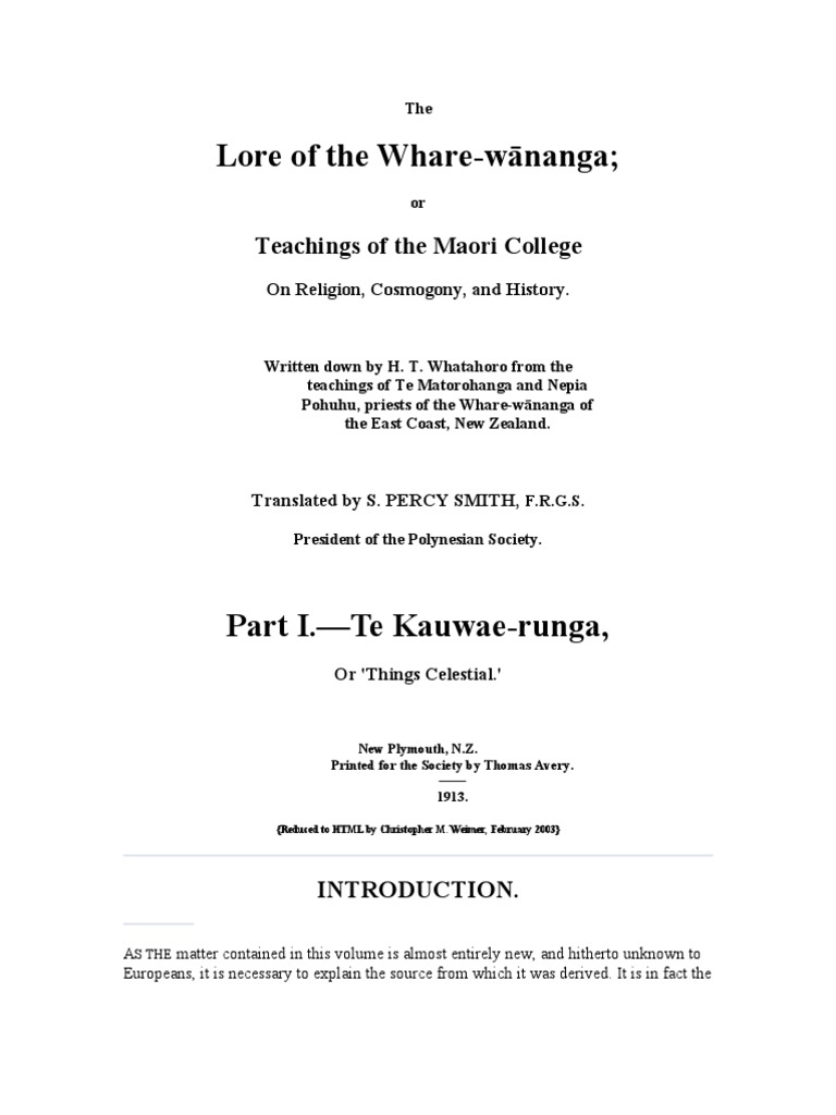 Whare Wananga | PDF | Translations | Polynesia