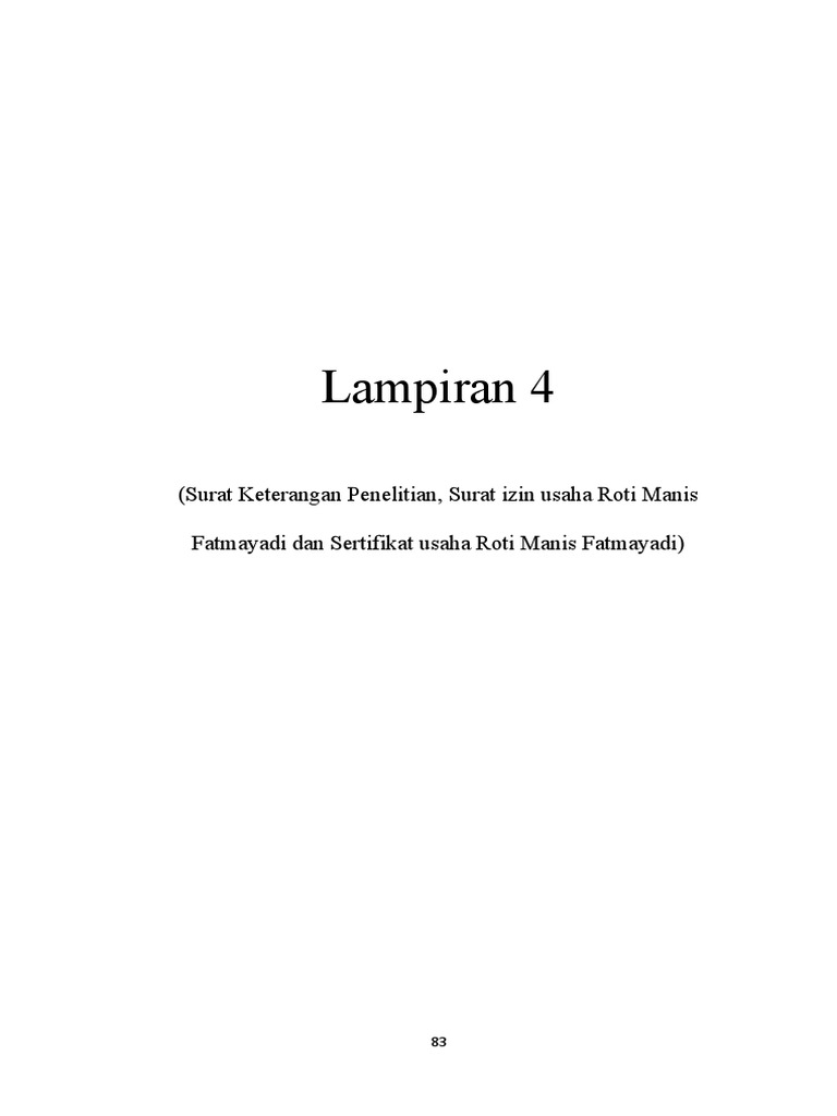 Lampiran 4 (Surat Keterangan) | PDF