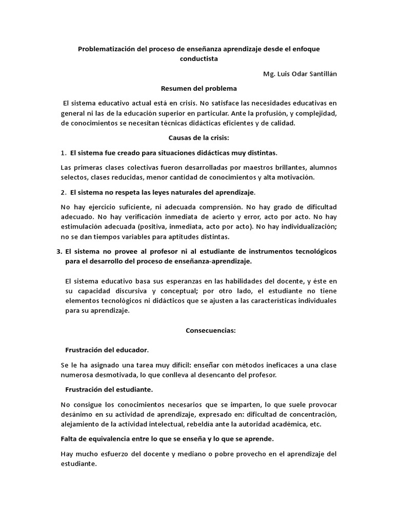 Instrucción Programada | PDF | Método de enseñanza | Aprendizaje