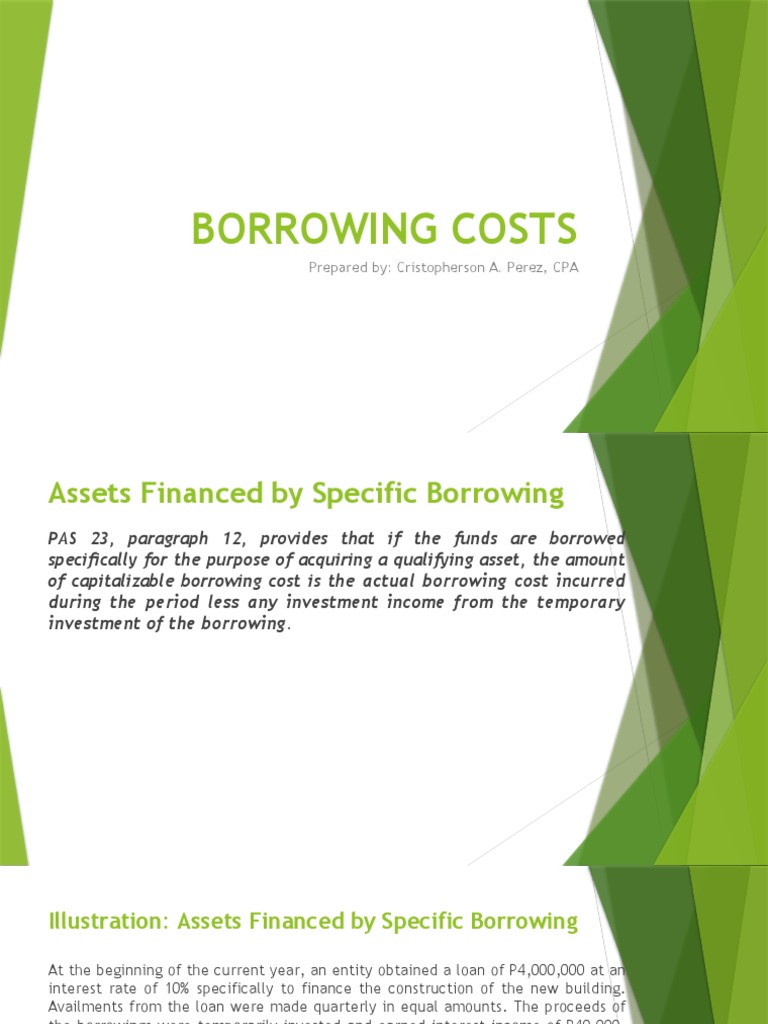 Capitalizable Borrowing Costs Explained | PDF | Interest | Debt