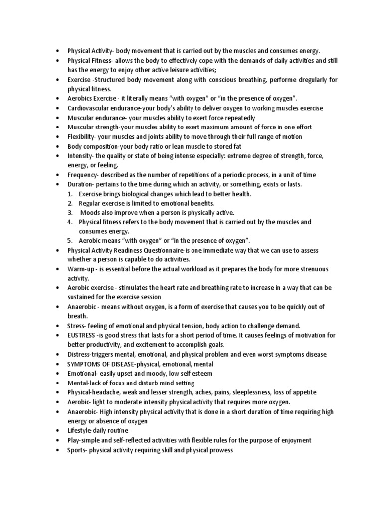 Pe Exam | PDF | Skeletal Muscle | Physical Fitness