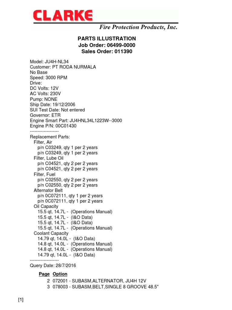 06499-Parts Illustrations Model JU4H-NL34 | PDF | Screw | Washer (Hardware)