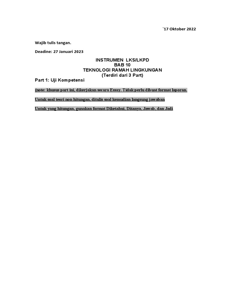 LKPD Bab 10 TRL | PDF