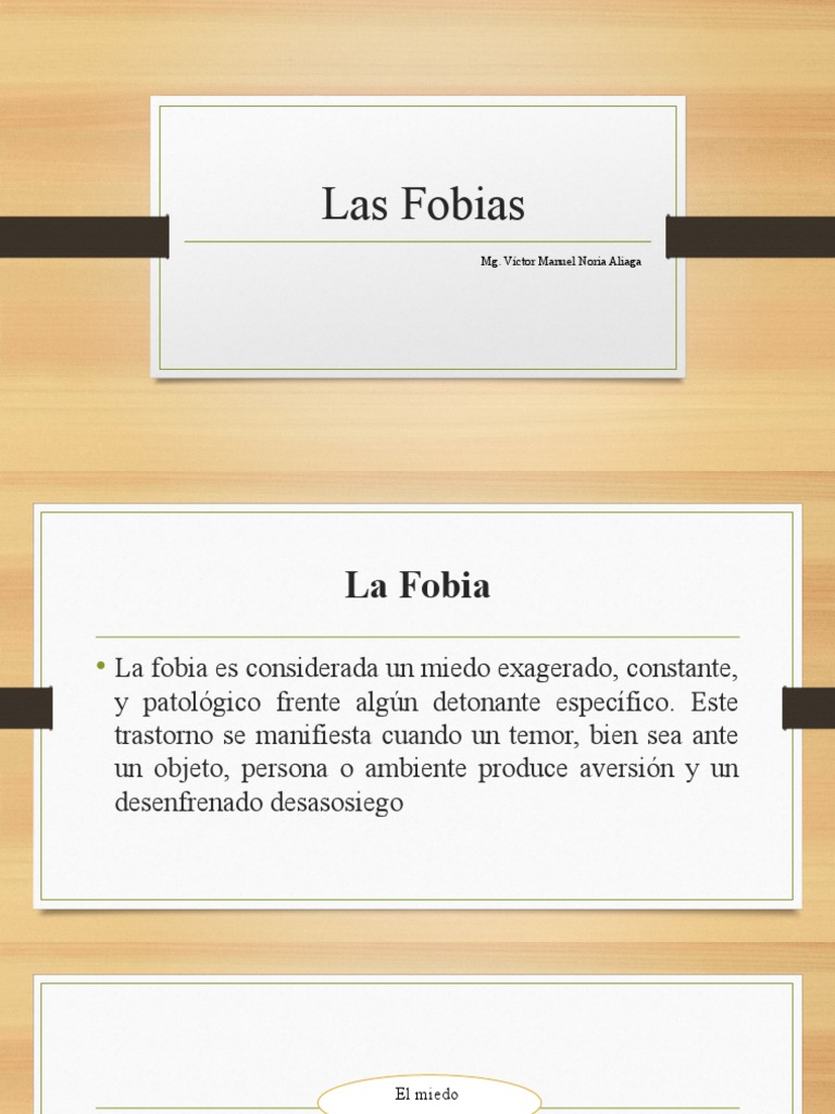 Las Fobias | PDF | Fobia | Ansiedad