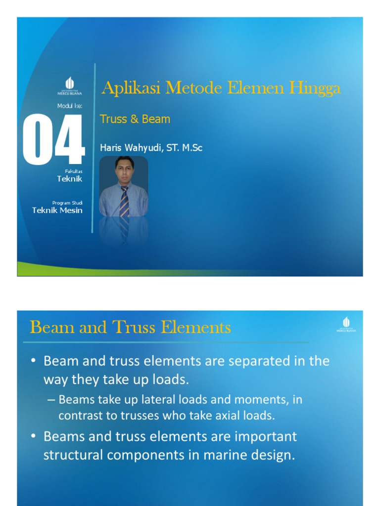 Modul 04 Truss Beam Pdf Truss Beam Structure