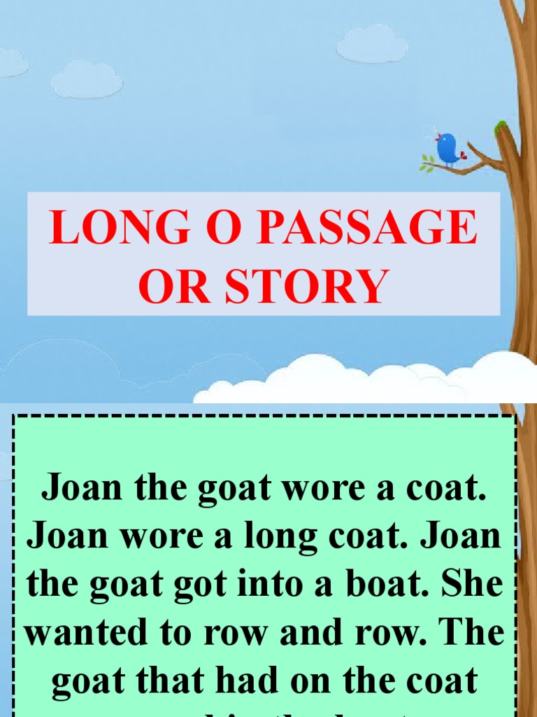 Long o Passages | PDF