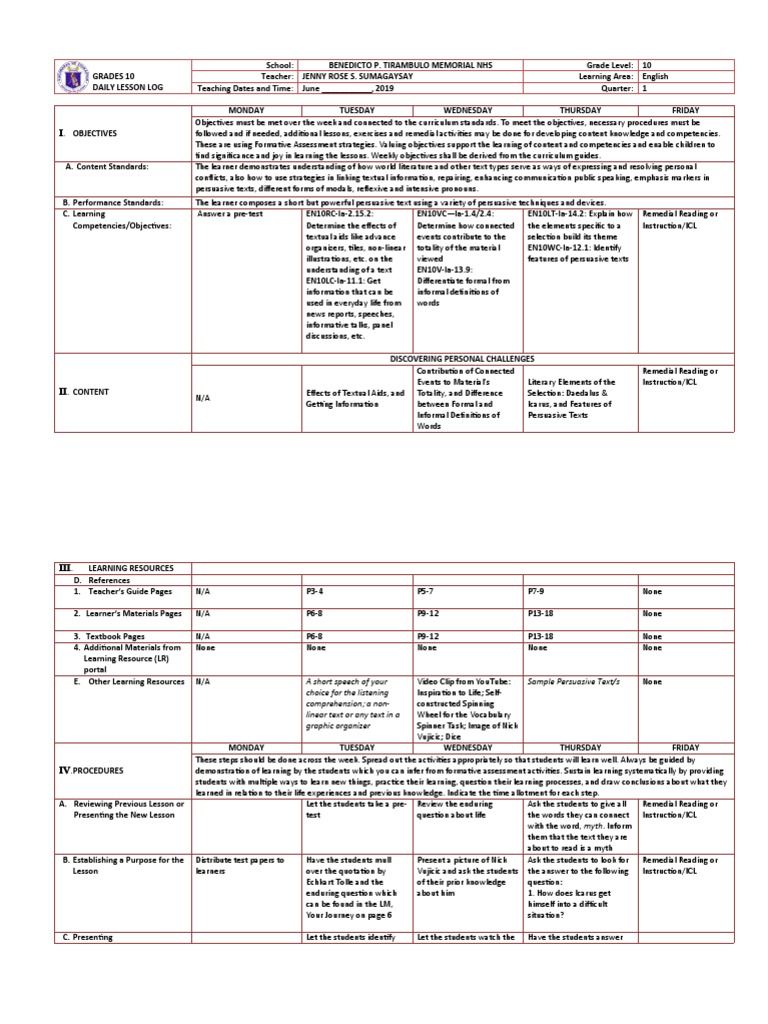 Discovering Personal Challenges Through Literature: A Detailed Lesson ...