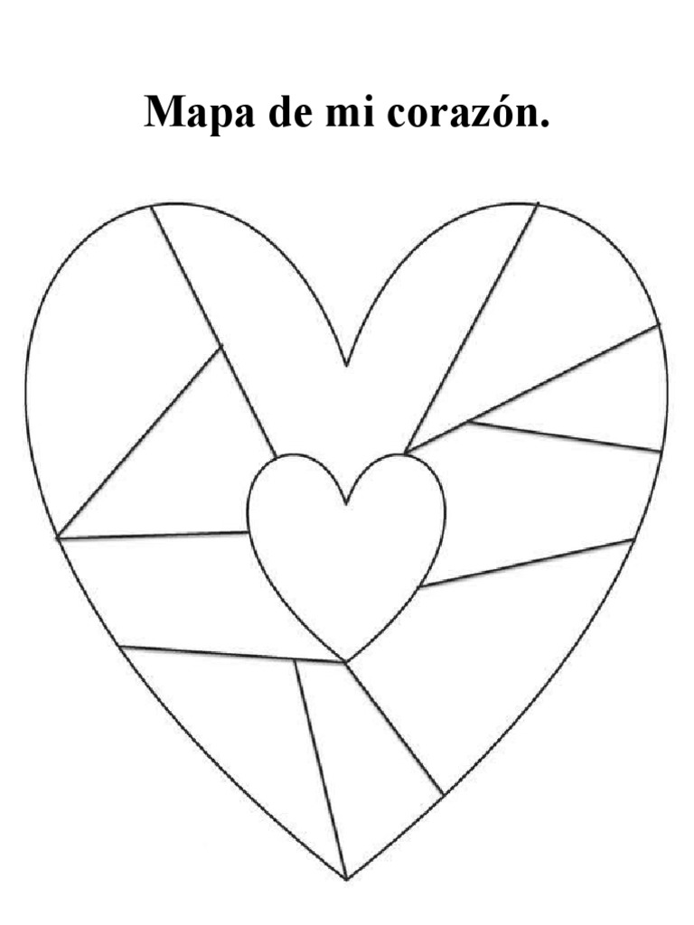 Actividad Socioemocional Mapa de Mi Corazón | PDF